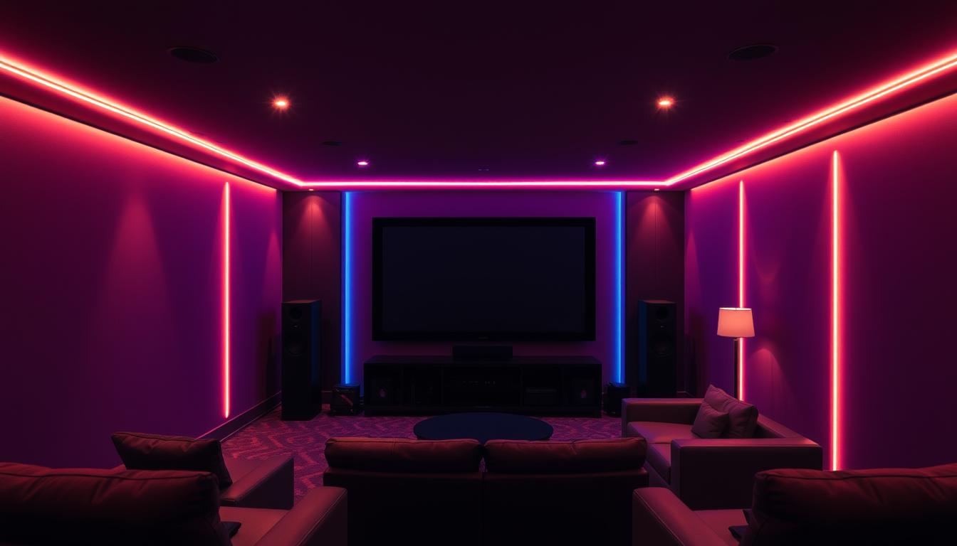 Smart Ambient Lighting For Home Theaters With LED And Sound Sync