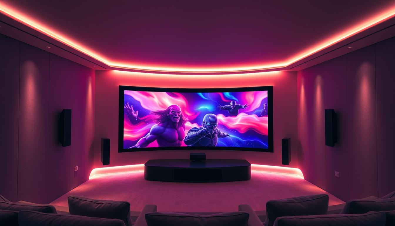 Smart Ambient Lighting For Home Theaters With LED And Sound Sync